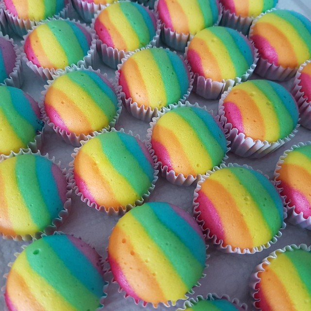 Rainbow Nutella Blossom, Food & Drinks, Homemade Bakes on Carousell