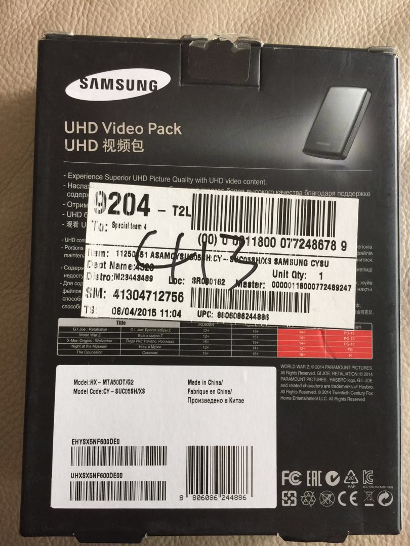 Samsung UHD Video Pack 視頻包, 攝影器材, 攝錄機 - Carousell