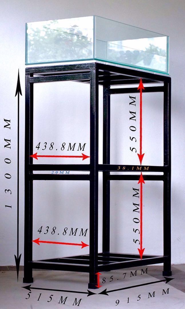 BRAND NEW CUSTOMIZED 3 Tier Fish Tank Rack + CUSTOMIZED Low-Profile ...