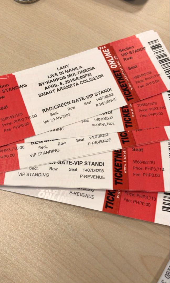 Lany concert tickets, Tickets & Vouchers, Event Tickets on Carousell