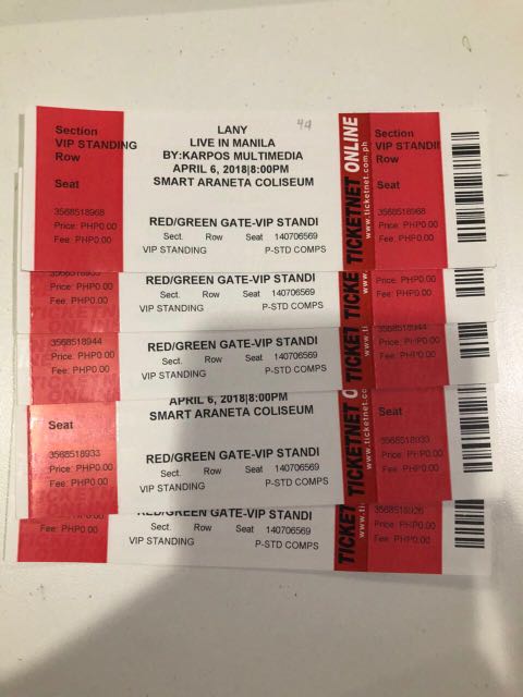 Lany concert tickets, Tickets & Vouchers, Event Tickets on Carousell