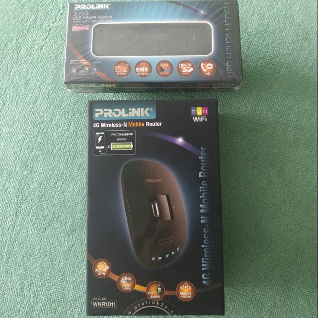 Prolink Wnr1011 4g Wireless N Mobile Router And Prolink Phs300 3 75g Usb Hsupa Modem With Voice