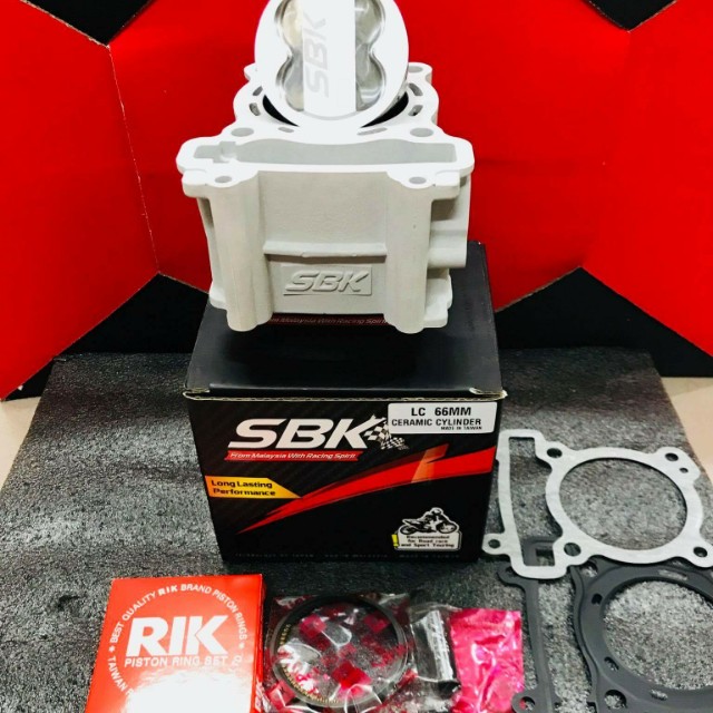 SBK Ceramic block 63mm /66mm lc y15 fz, Motorcycles, Motorcycle ...