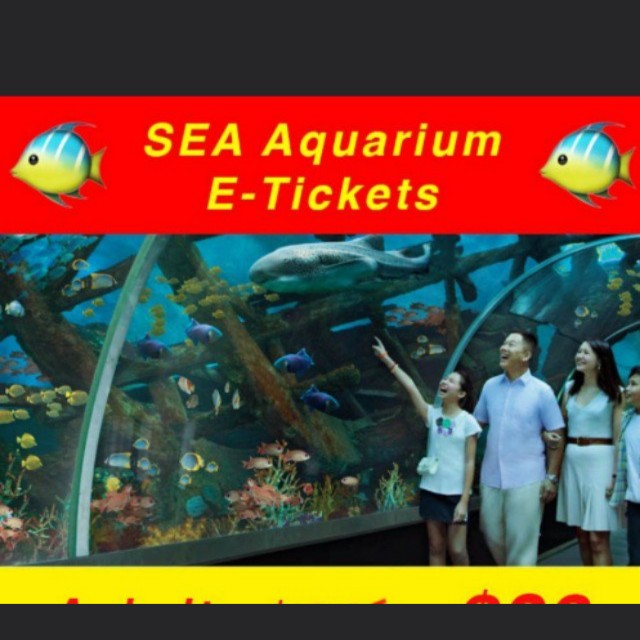 SEA Aquarium ticket 1 (e-ticket), Tickets & Vouchers, Event Tickets on ...