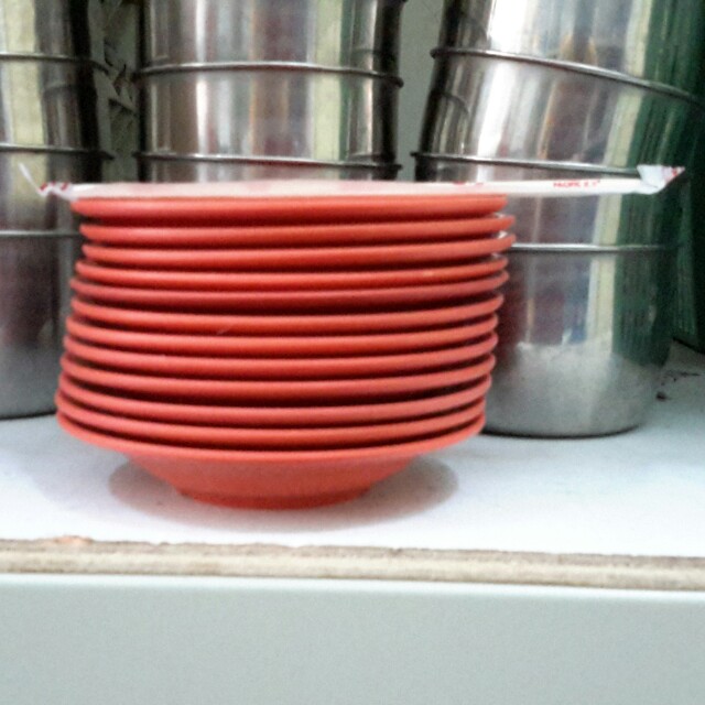 Small Red Plates, Furniture & Home Living, Home Decor, Vases ...