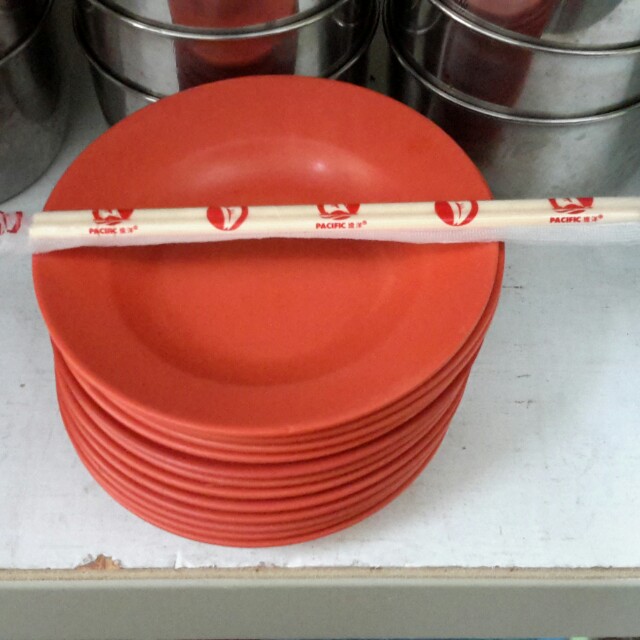 Small Red Plates, Furniture & Home Living, Home Decor, Vases ...