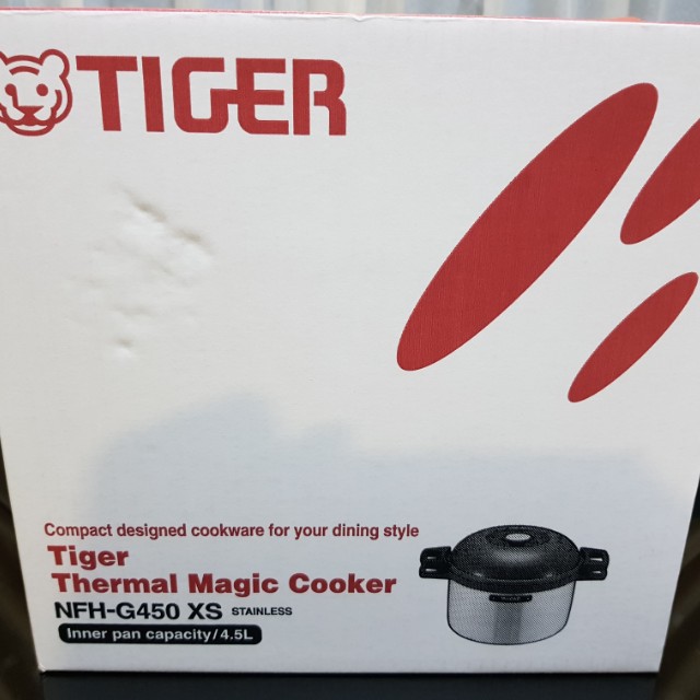 TIGER Thermal Magic Cooker 4.5L, TV & Home Appliances, Kitchen ...