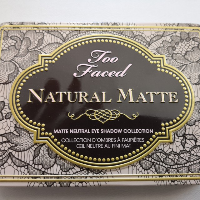 Too Faced Natural Matte Palette, Beauty & Personal Care, Face, Makeup ...