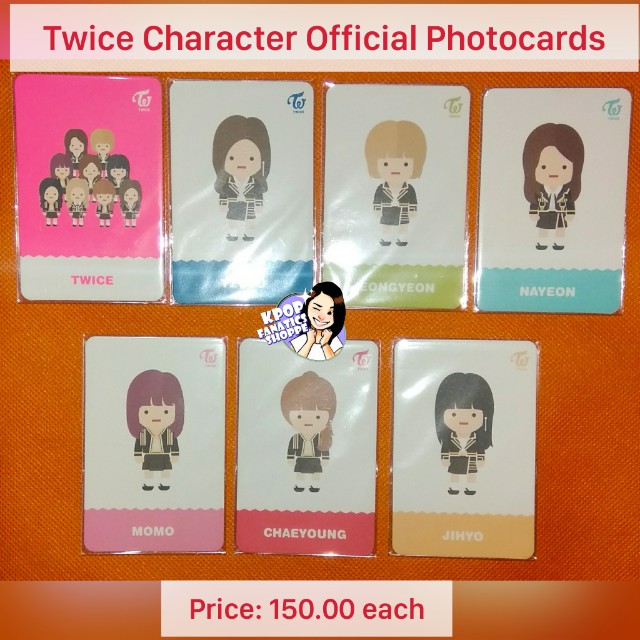 Twice Character Photocard, Hobbies & Toys, Memorabilia & Collectibles ...