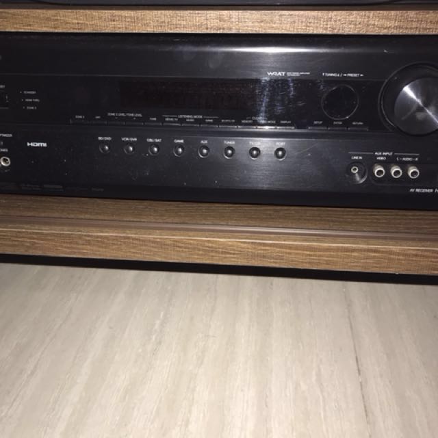 Used Onkyo AV Receiver HT-R580 With Speakers/Woofer, Audio, Soundbars ...
