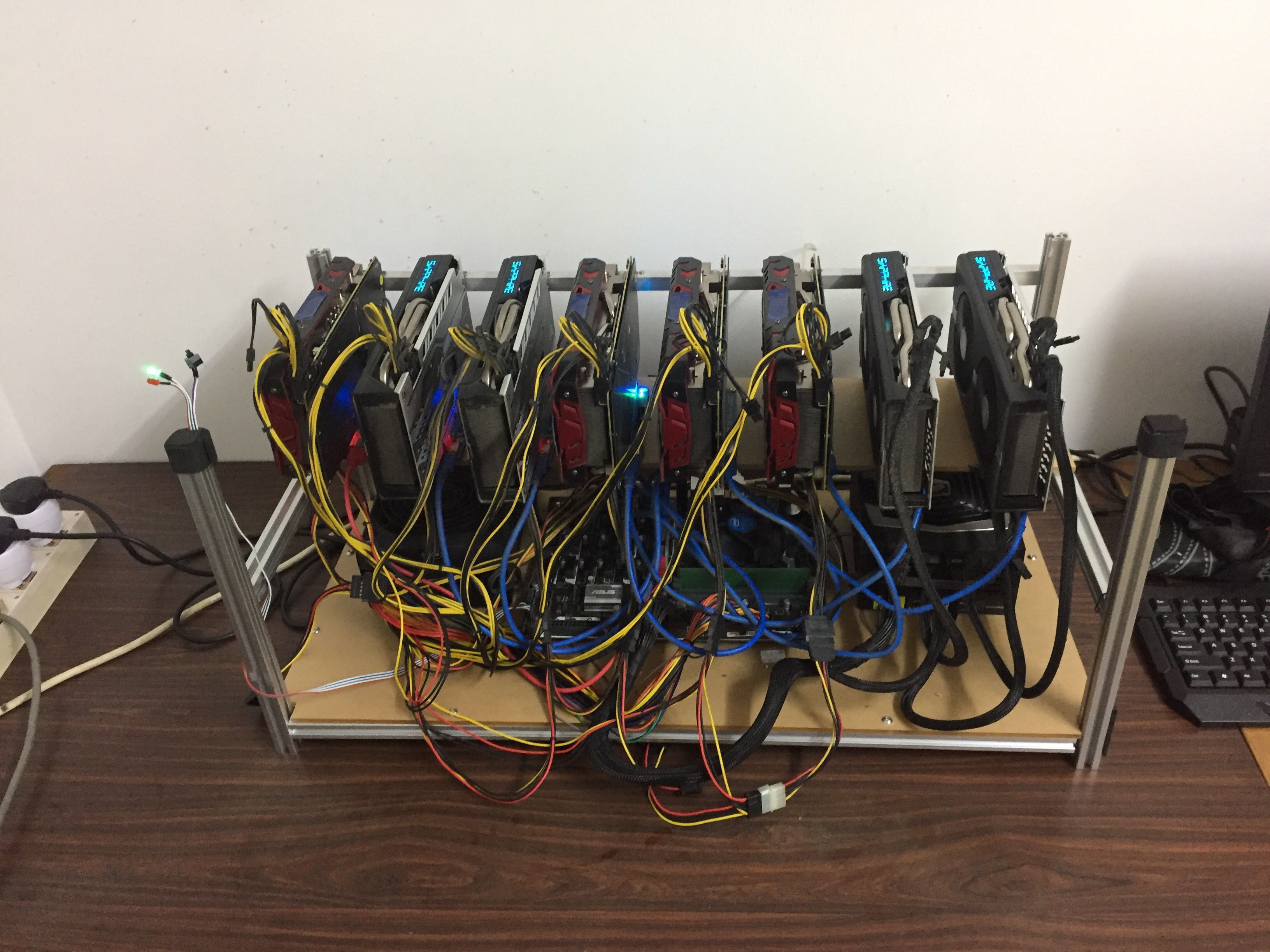 8 GPU Mining Rig, Computers & Tech, Parts & Accessories, Computer Parts ...