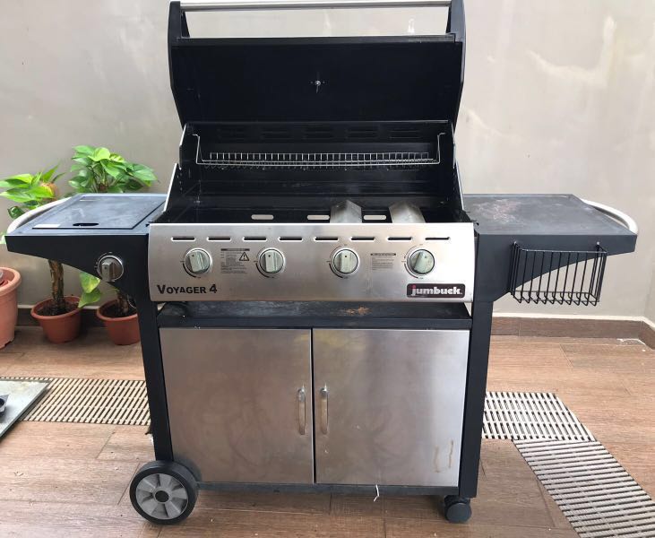 BBQ GAS GRILL JUMBUCK VOYAGER 4, TV & Home Appliances, Kitchen Appliances, BBQ, Grills & Hotpots ...