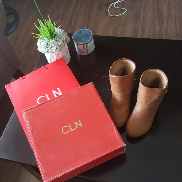Brand new CLN wedge boots, Women's Fashion, Footwear, Boots on Carousell