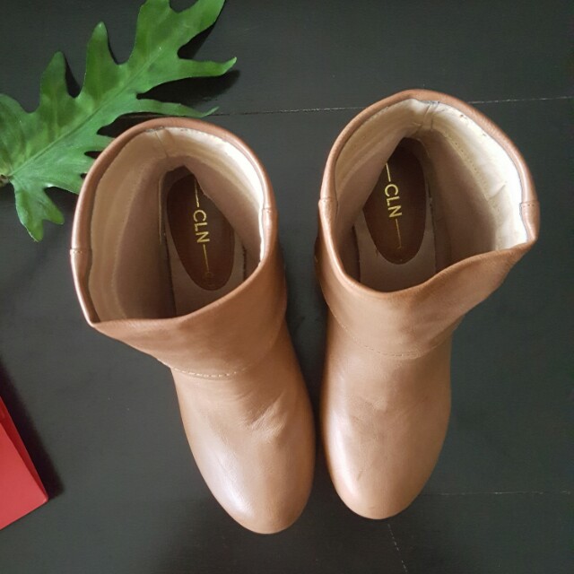 Brand new CLN wedge boots, Women's Fashion, Footwear, Boots on Carousell