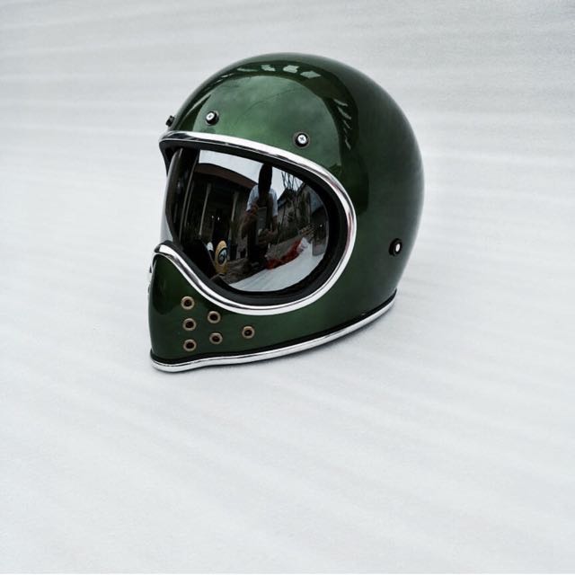 Custom Vintage Helmet, Motorcycles, Motorcycle Accessories on Carousell