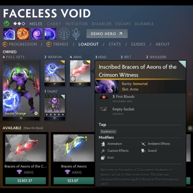 faceless void item