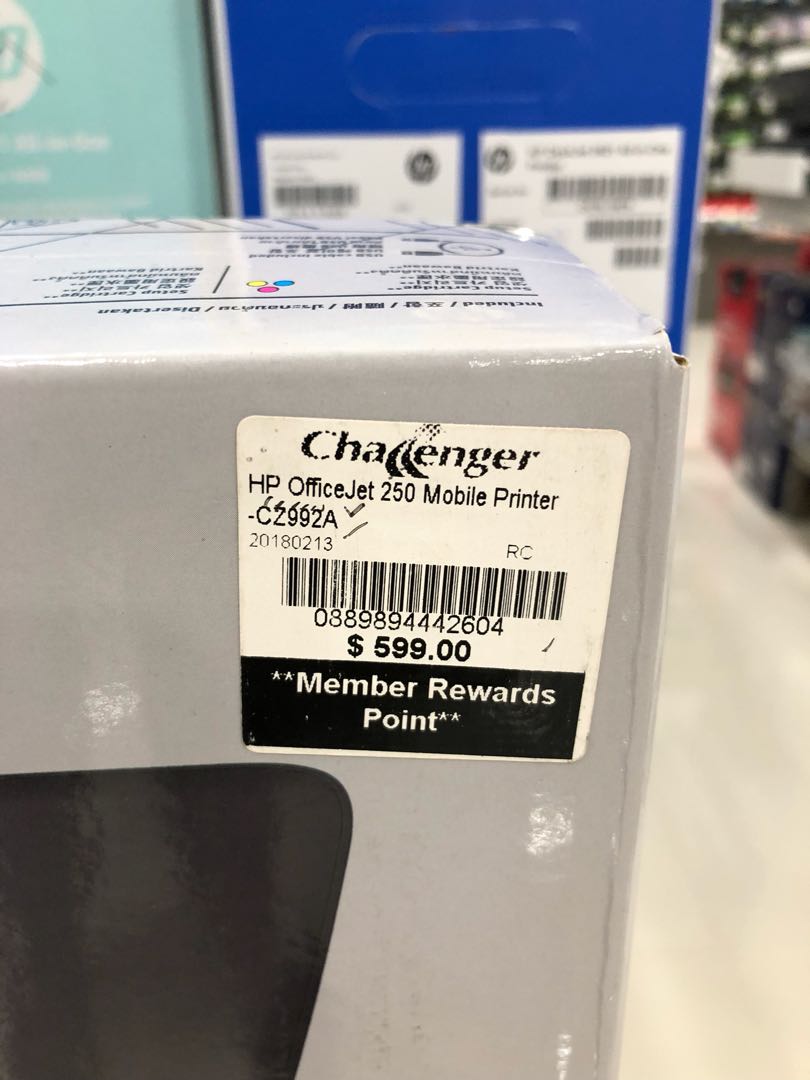 HP OfficeJet 250 All In One (AIO) Portable Printer Scanner, Computers ...