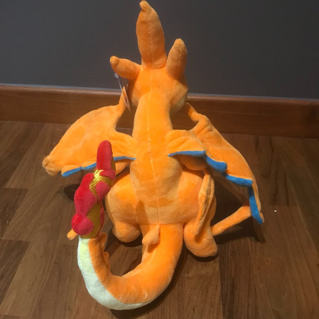 [M] Pokemon Mega Charizard Soft Stuff Plush Toy, Hobbies & Toys, Toys ...