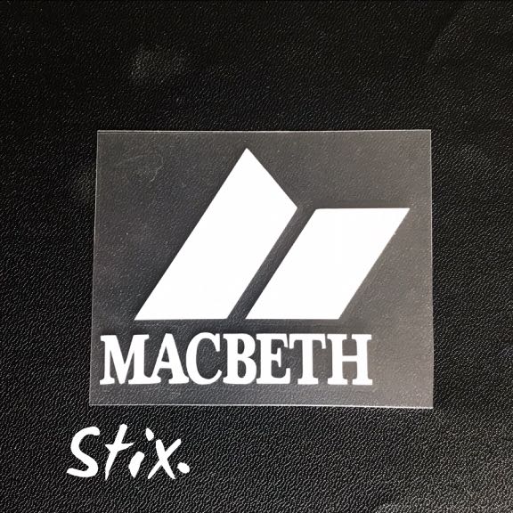 Macbeth Vinyl Cut Sticker, Motorcycles, Motorcycle Accessories on Carousell