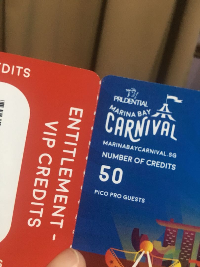 Marine Bay Carnival VIP credits, Tickets & Vouchers, Local Attractions ...