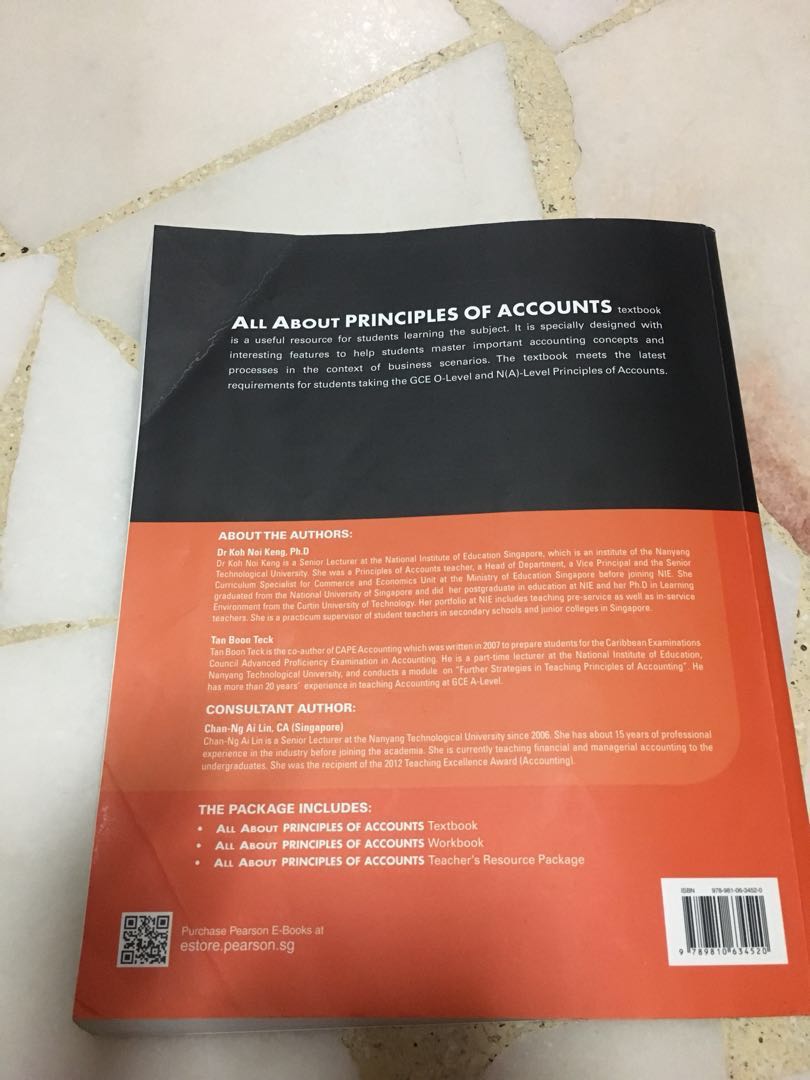Principles Of Accounts Textbook, Hobbies & Toys, Books & Magazines ...