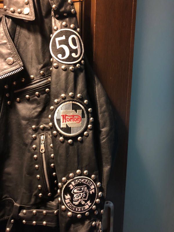 Rockers Cafe racer style leather jacket, Motorcycles, Motorcycle ...