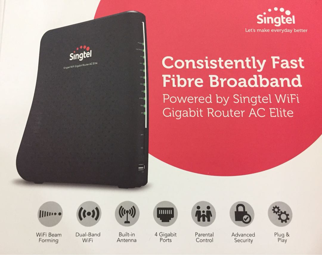 Singtel Router, Computers & Tech, Parts & Accessories, Networking on ...