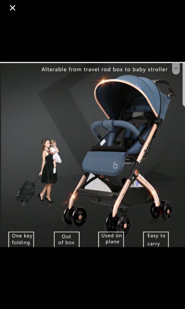 Toby QZ1 baby stroller baby pram one hand folded cabin size, Babies ...