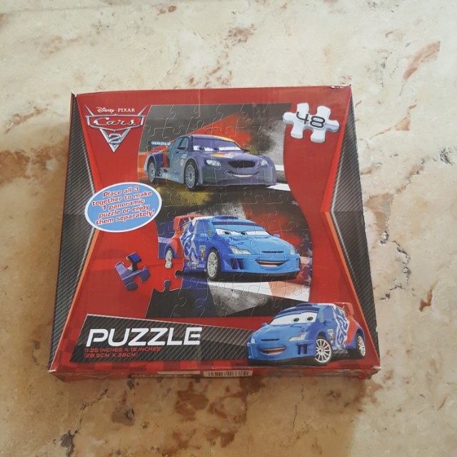 Cars 2 Puzzle (48 pcs.), Hobbies & Toys, Toys & Games on Carousell