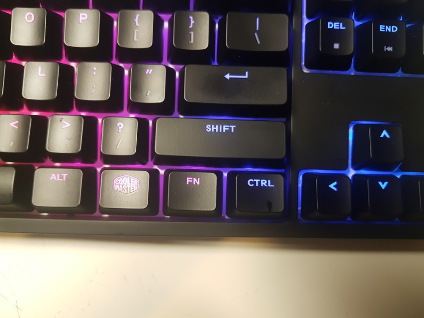 Cooler Master Masterkeys Pro S RGB with Cherry MX Red switches ...