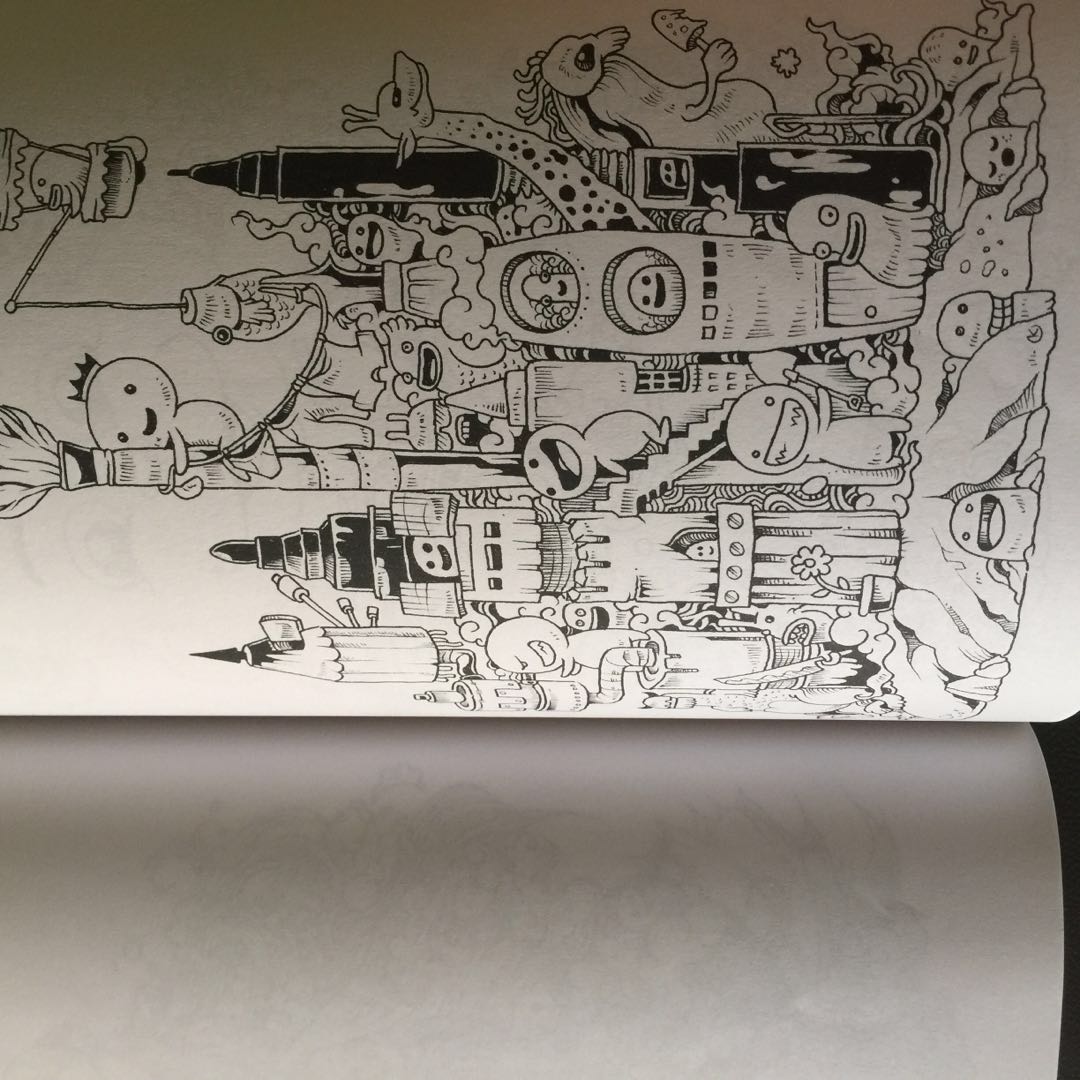Doodle invasion adult colouring book KERBY ROSANES, Hobbies & Toys ...