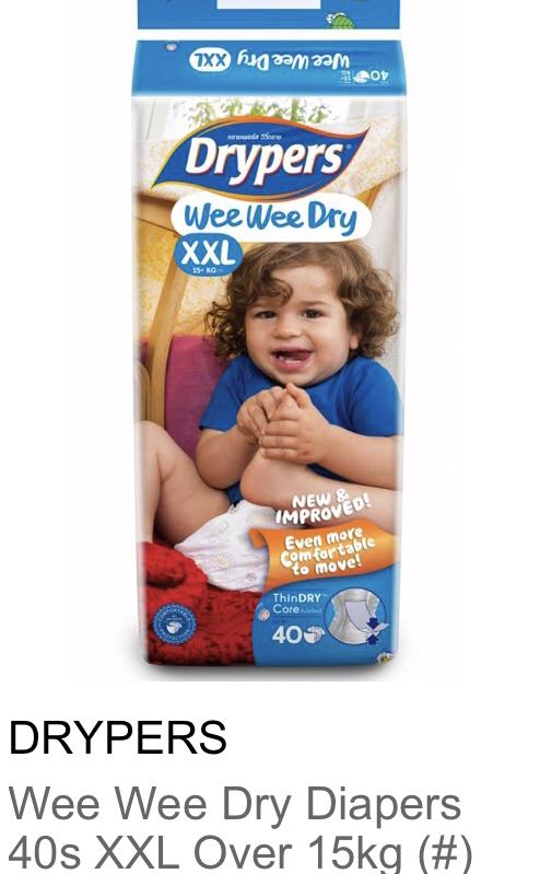 Drypers Wee Wee Dry, Babies & Kids, Babies & Kids Fashion on Carousell