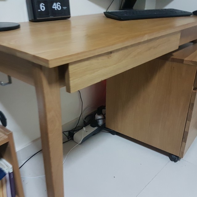 Fine Muji Computer desk and storage drawer, Furniture & Home Living ...