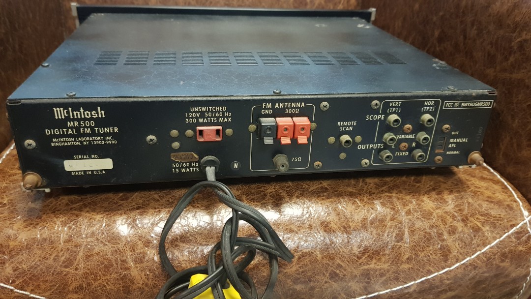 McIntosh MR500 digital FM tuner vintage, Audio, Other Audio Equipment ...