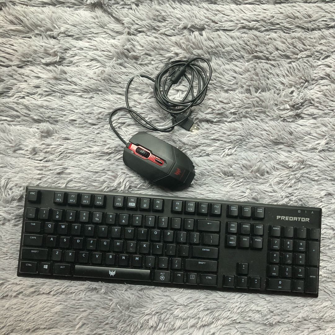 Predator Keyboard and Mouse, 電腦＆科技, 電腦周邊及配件, 電腦滑鼠及相關產品 - Carousell