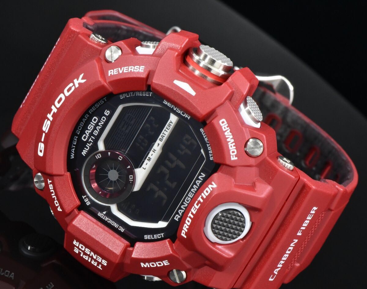 100% Authentic mint condition Casio G-Shock Men In Rescue Red Rangeman ...