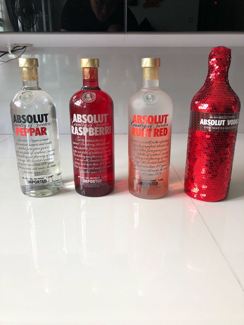 Absolut Vodka Collections, Food & Drinks, Alcoholic Beverages on Carousell