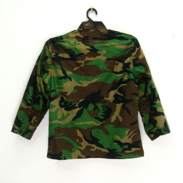 Camouflage / Army Design Jacket. Korean Made. PIT: 20", Men's Fashion ...
