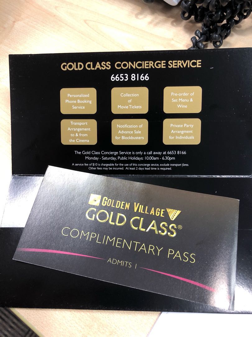 Golden village gold class ticket x 1, Tickets & Vouchers, Vouchers on ...