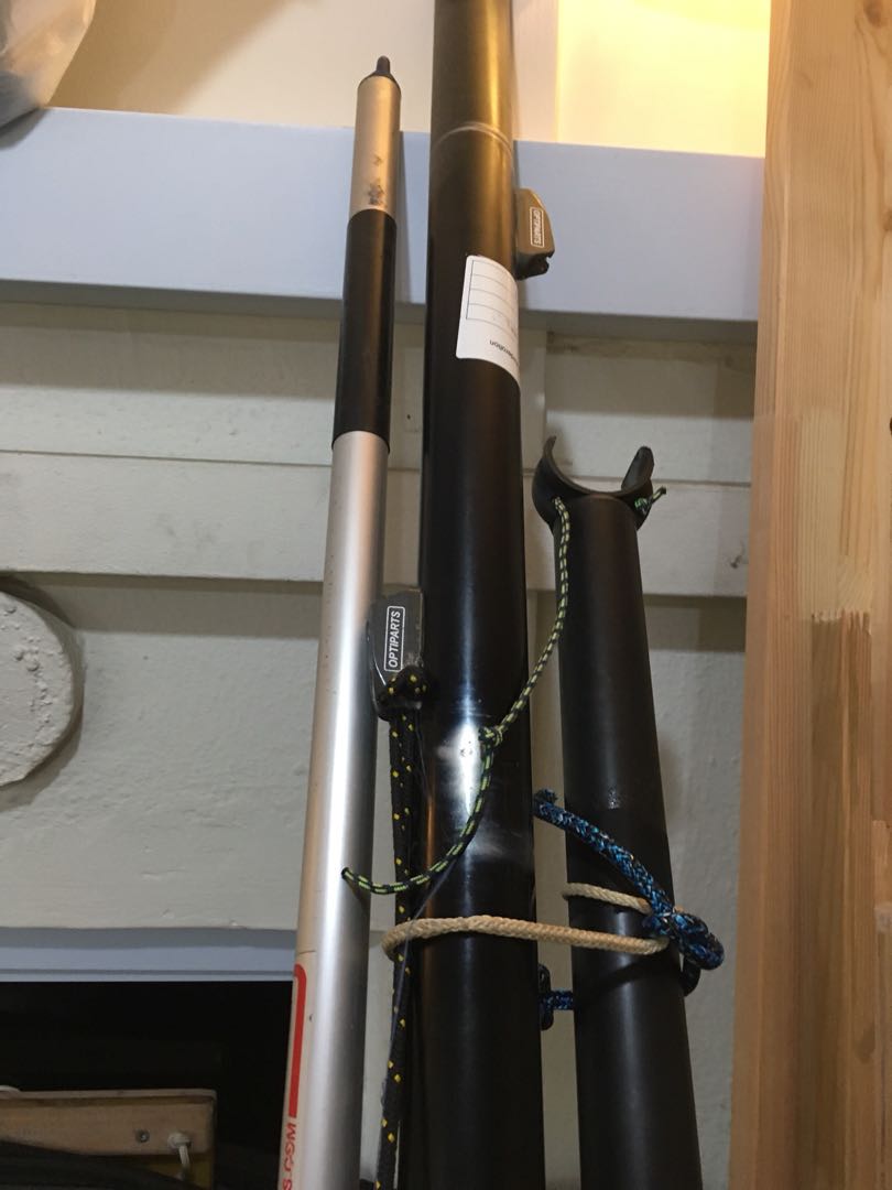 Optimist BOAT Optiparts mast set - Black Gold Spar set, Sports ...