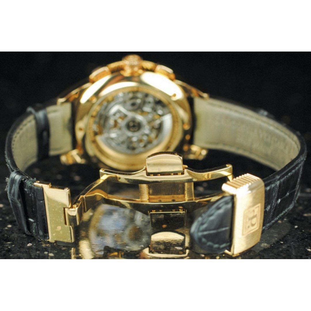 Perrelet 18K Gold 42MM Chronograph Skeleton GMT (Collectors Owned in ...