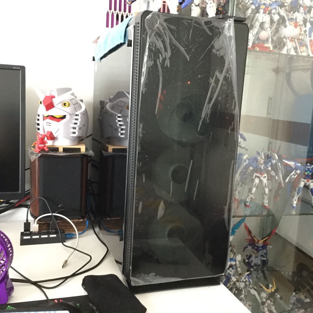 Tecware Vision front and side tempered glass mid tower case, Computers ...