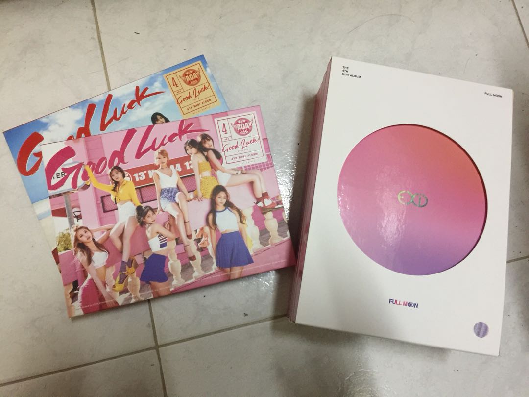 AOA GOOD LUCK EXID FULL MOON DISC ONLY, 興趣及遊戲, 收藏品及紀念品, 韓流 - Carousell