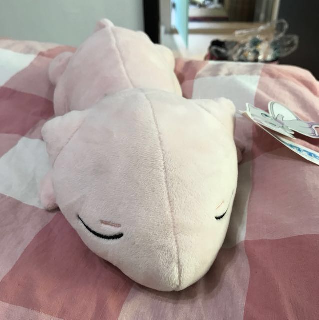 BNWT Sleeping Mew plushie, Hobbies & Toys, Toys & Games on Carousell