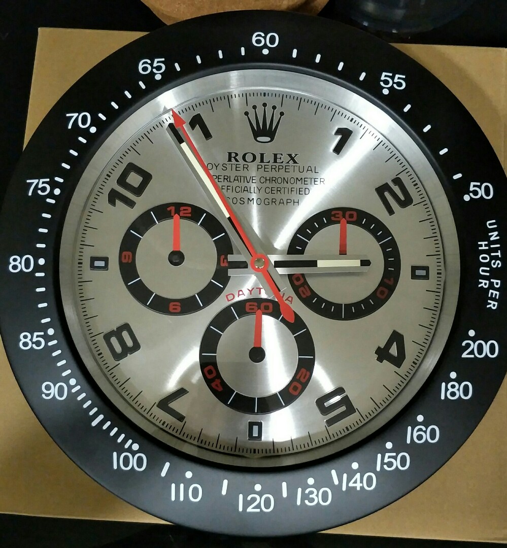 Rolex Wall Clock, Furniture & Home Living, Home Decor, Clocks on Carousell