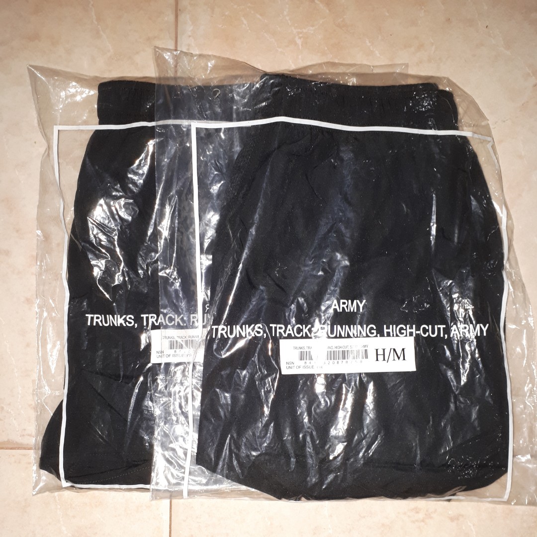 SAF Trunks Track Running High Cut Army Pants, Men's Fashion, Activewear ...