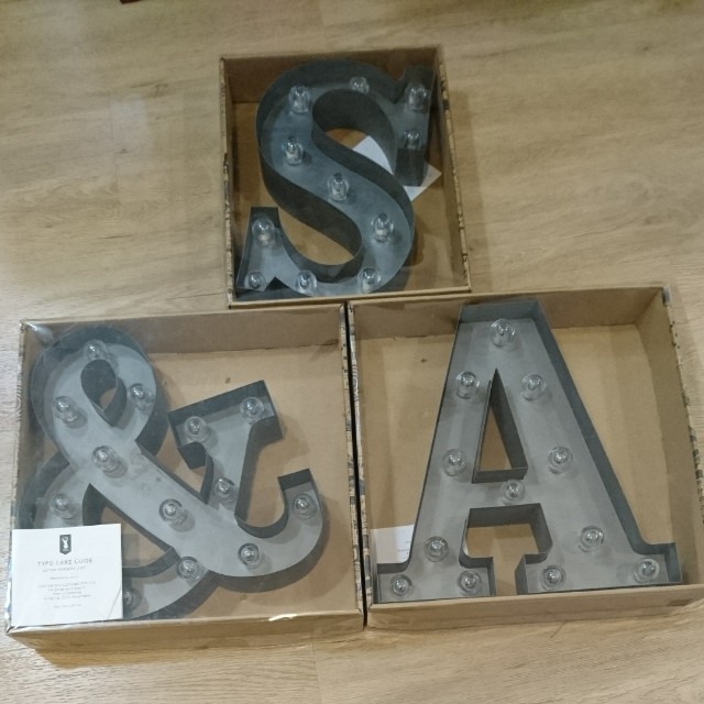 TYPO Letter Marquee Lights, Furniture & Home Living, Home Decor, Other ...