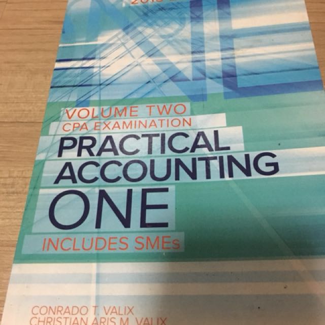 Volume II CPA Examination Practical Accounting One by Valix, Hobbies ...
