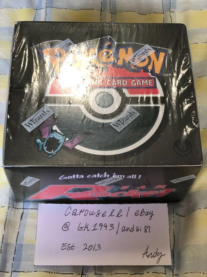 1st Edition 1999-2000 Sealed Team Rocket Pokemon Booster Box, Hobbies ...