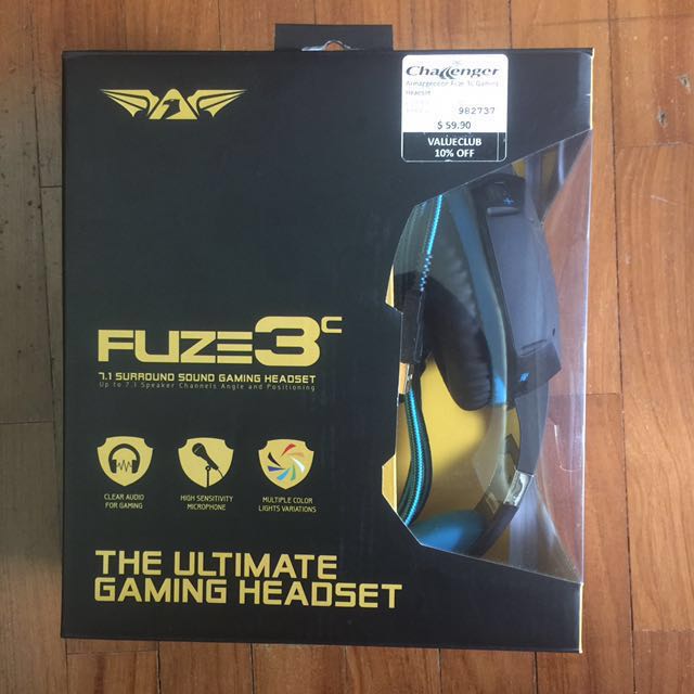 Armaggedon FUZE 3c USB Gaming Headset/Headphones With Mic, 5.1/7.1 ...